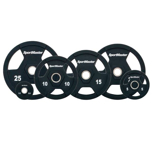 SET DISCOS OLIMPICOS URETANO - 150KG – SportMaster